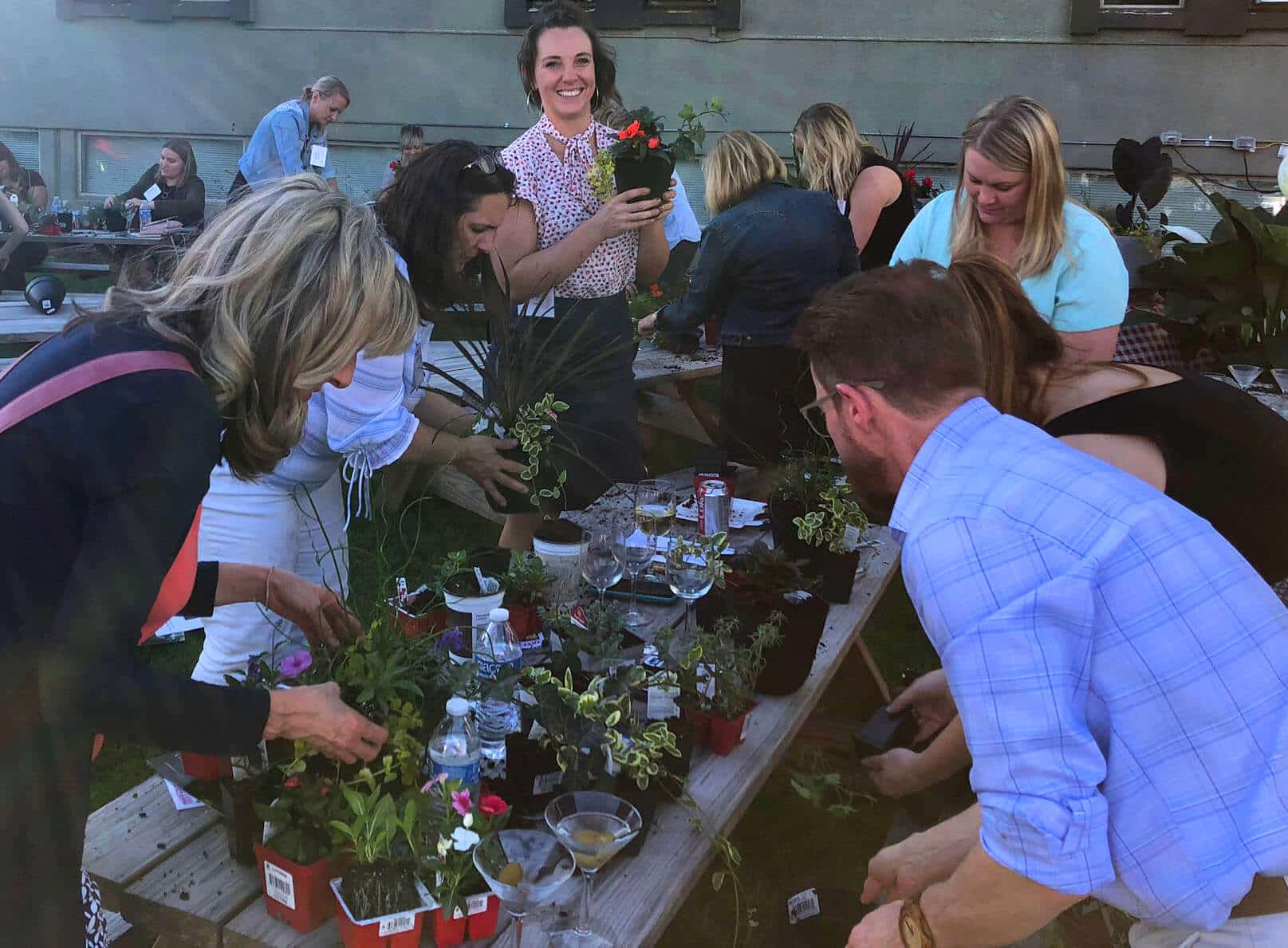 Design community comes together for container planting party
