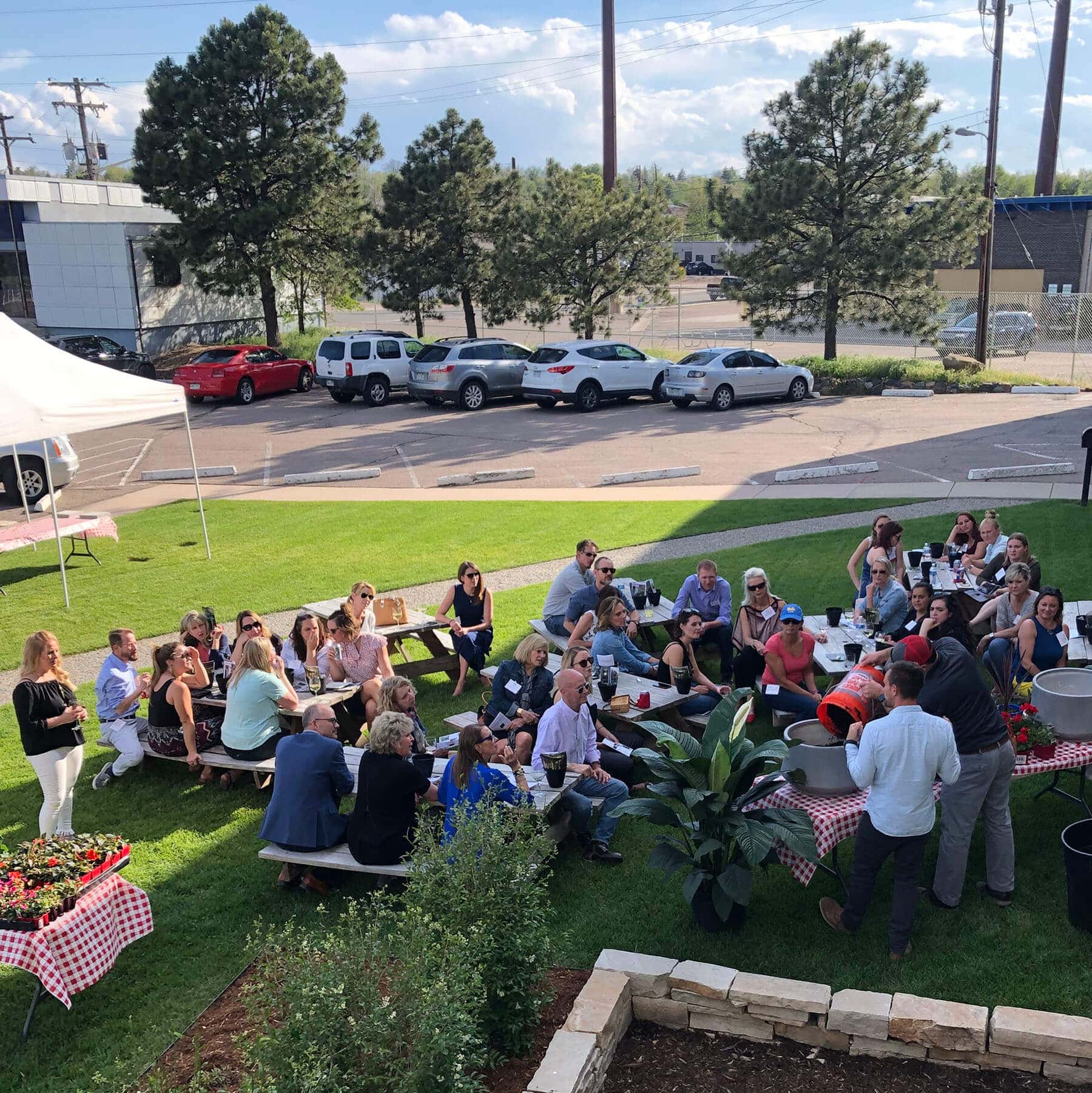 Design community comes together for container planting party